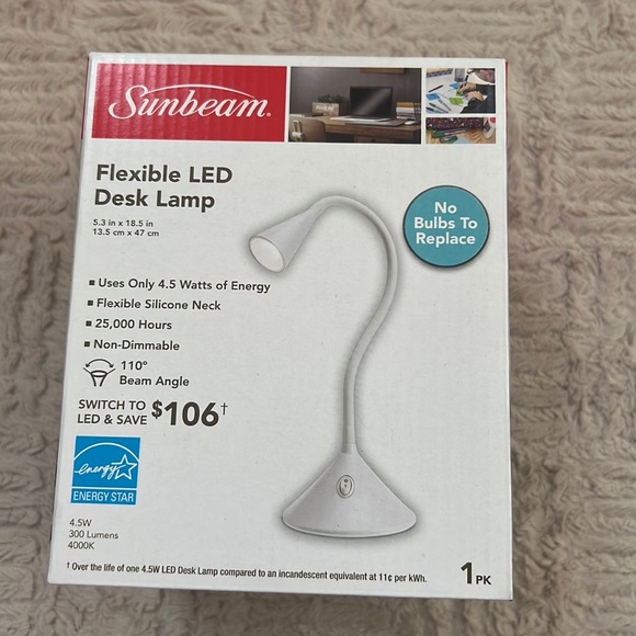 Sunbeam | Other | Sunbeam Flexible Led Desk Lamp | Poshmark
